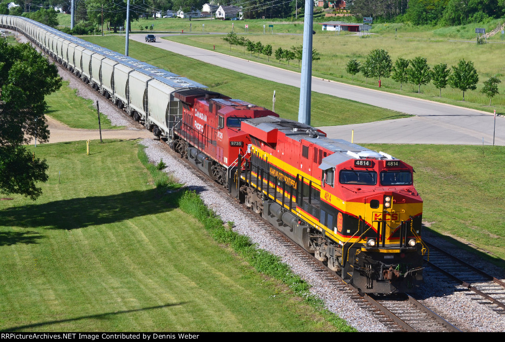 KCS 4814, CP's Tomah Sub.